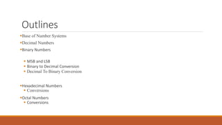 Lecture 02 - Logic Design(Number Systems).pptx