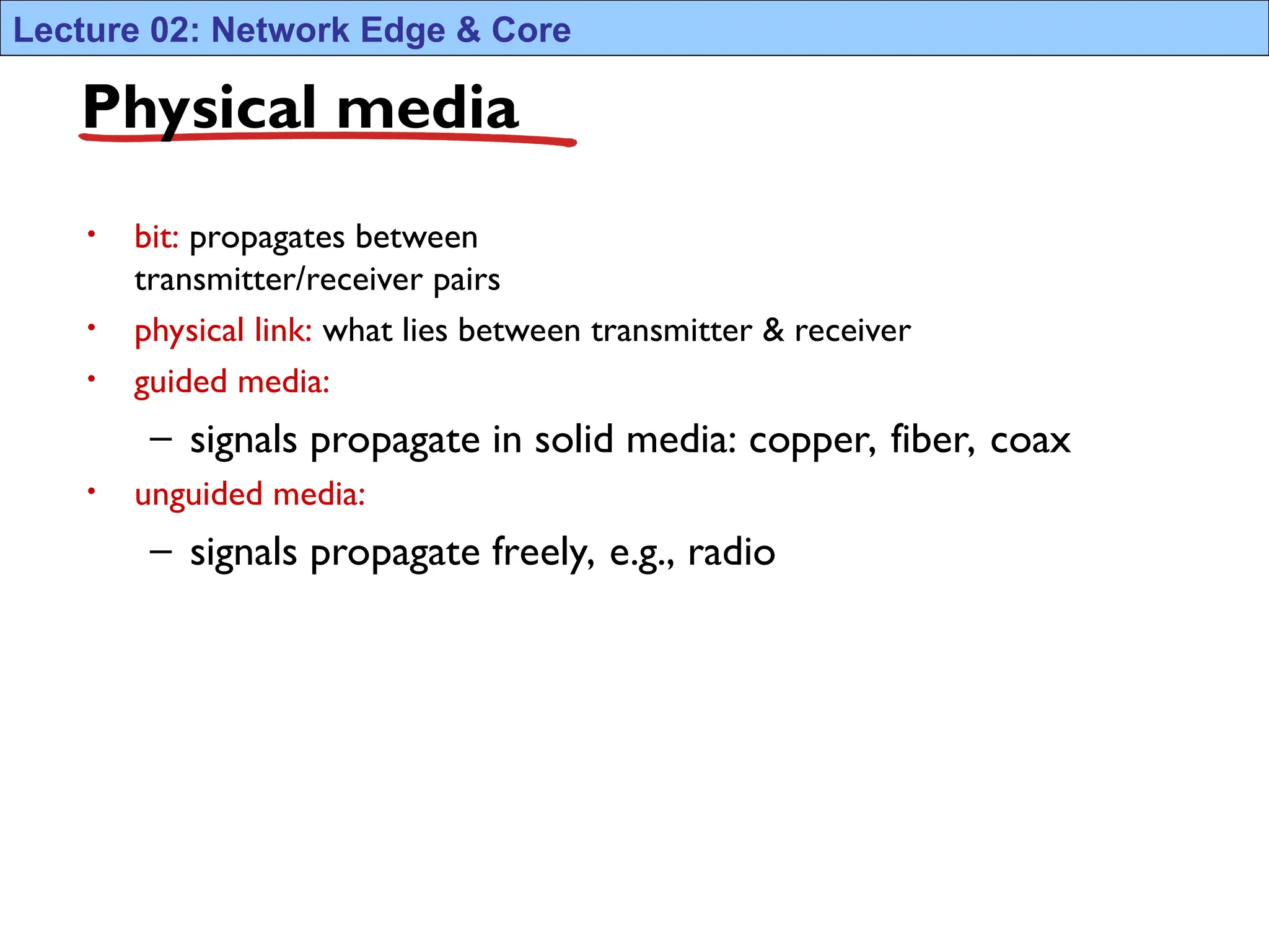 Lecture 02 Computer Networks Network Edge And Coreppt