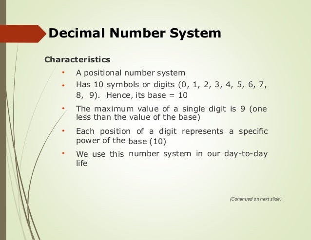 Number Systems