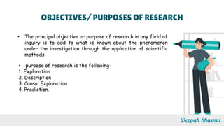 Lecture 02 objective of research | PPTX