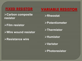 resistors | PPTX