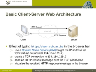 Web Architectures - Lecture 02 - Web Information Systems (4011474FNR) | PDF