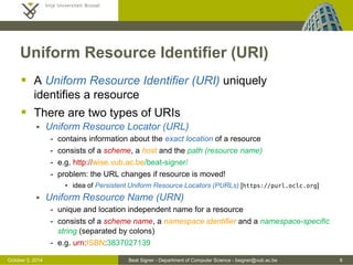 Web Architectures - Lecture 02 - Web Information Systems (4011474FNR) | PDF