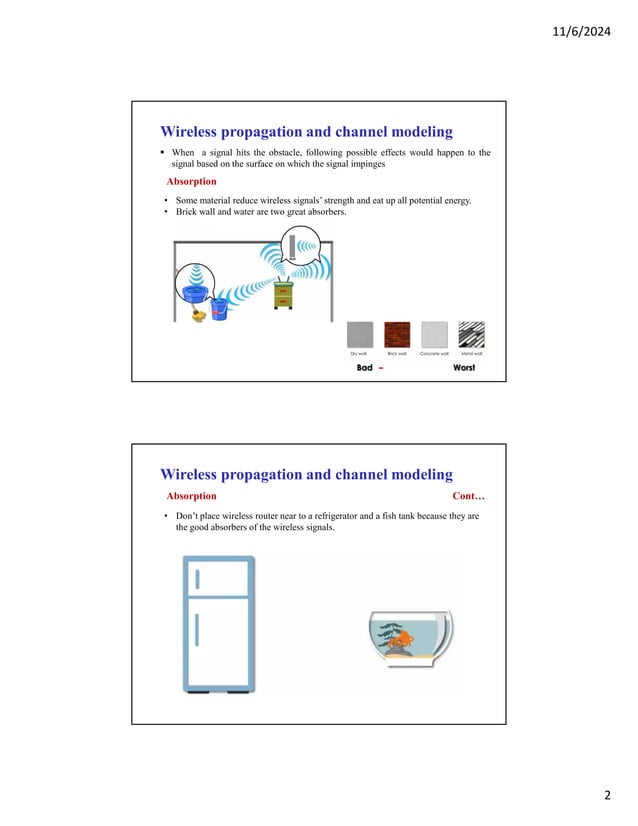 Lecture 02-Wireless propagation and channel modeling | PDF