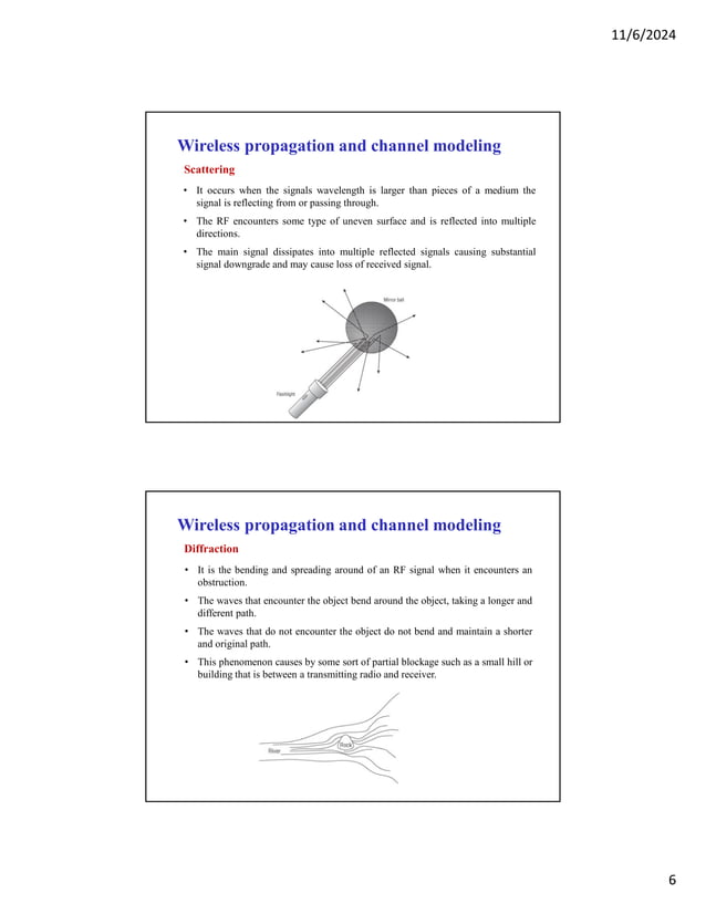 Lecture 02-Wireless propagation and channel modeling | PDF