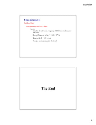Lecture 02-Wireless propagation and channel modeling | PDF