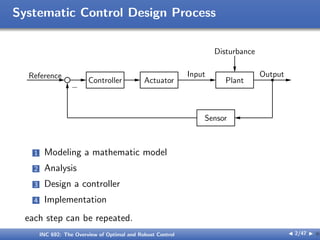 The Overview of Optimal and Robust Control | PDF