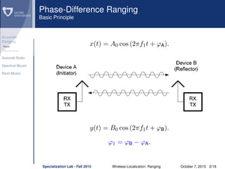 Wireless Localization: Ranging (second part) | PPT