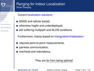 Wireless Localization: Ranging (second part) | PPT