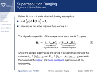 Wireless Localization: Ranging (second part) | PPT