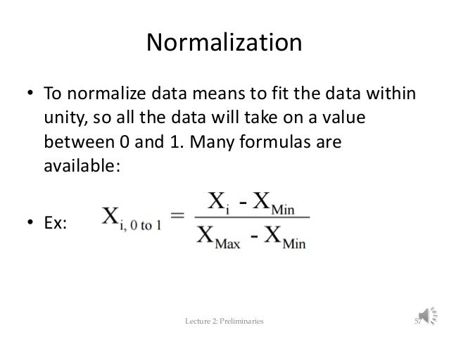 Lecture 2: Preliminaries (Understanding and Preprocessing data)