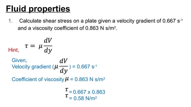 Fluid Mechanics Lecture engineering subject | PPTX