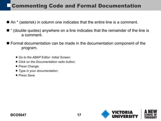 Lecture02 abap on line | PPT