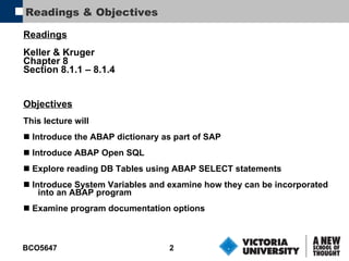 Lecture02 abap on line | PPT