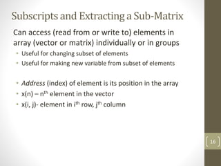 MATLAB - Arrays and Matrices | PPTX