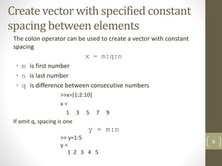 MATLAB - Arrays and Matrices | PPTX