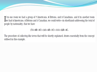 Lecture 02 b algebraic expressions | PDF