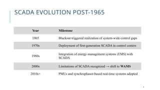 Basics of SCADA, and its component Remote Terminal Units etc | PPTX