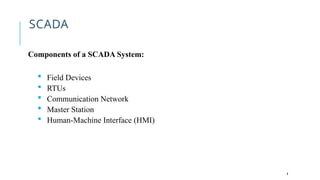 Basics of SCADA, and its component Remote Terminal Units etc | PPTX