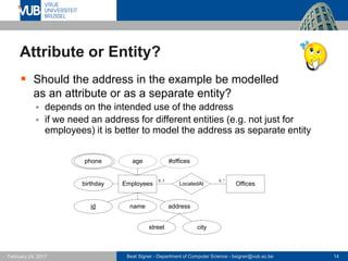 Extended ER Model and other Modelling Languages - Lecture 2 ...