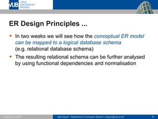 Extended ER Model and other Modelling Languages - Lecture 2 - Introduction to Databases ...