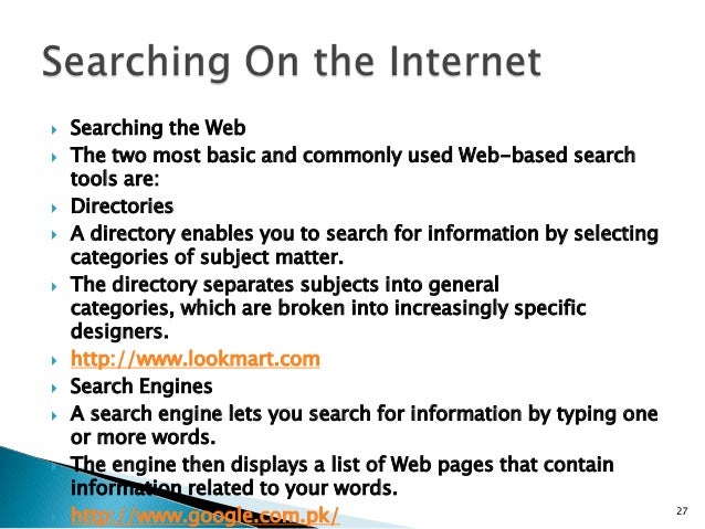 Lecture 02 fundamental concepts of internet and www khalid khan Lecture 02 fundamental concepts of internet and www khalid khan