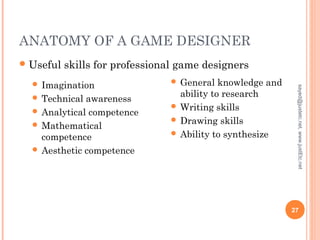 Lecture 02 game_design_components_and_process | PPT