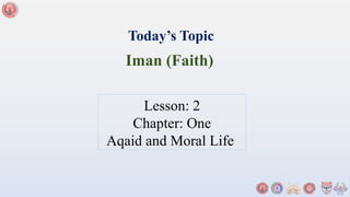 Lecture_02, Imaan & 7 components of Iman, English Version by Faizulah ...