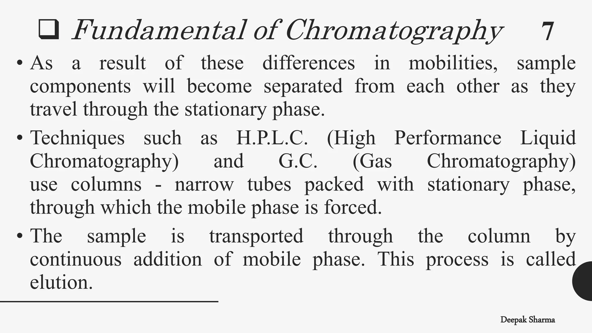 Lecture 02 introduction of chromatography and history | PPTX
