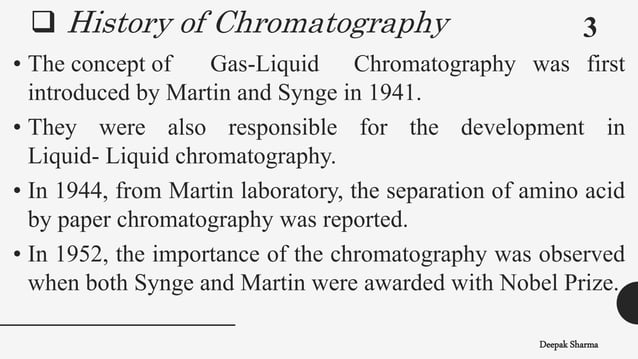 Lecture 02 introduction of chromatography and history | PPTX ...