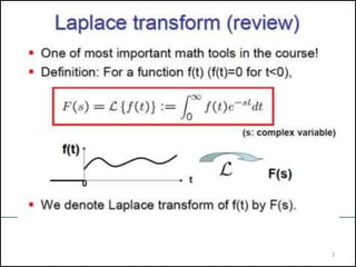 Lecture 02 laplace transformation | PPT