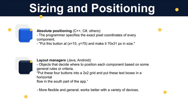 Lecture 02: Android Layouts.pptx | Programming Languages | Computing