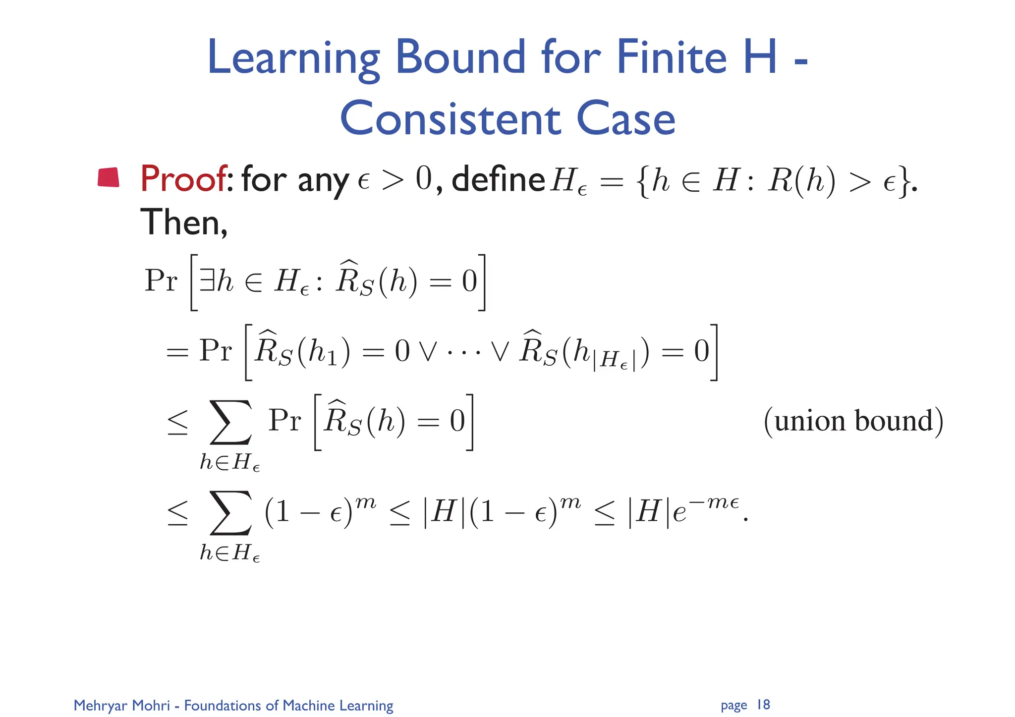 Lecture 02( Learning guarantees for finite hypothesis sets) | PDF