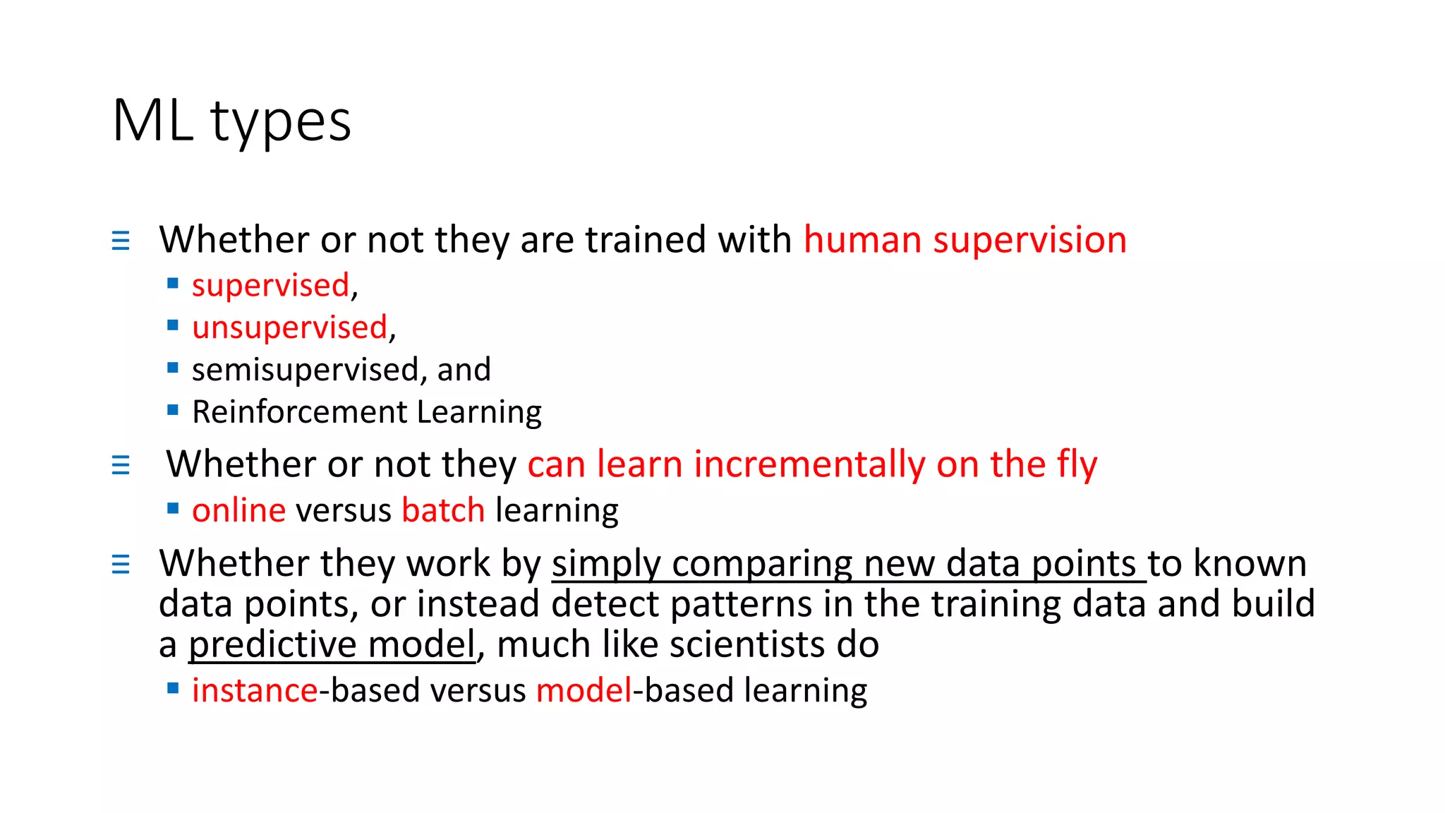 Lecture 02 Ml Supervised And Unsupervised Ppt