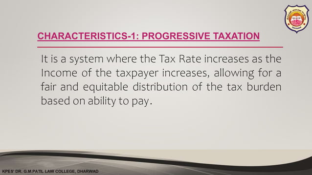 Lecture_02_Nature and Characteristics of Tax.pptx | Government Support ...