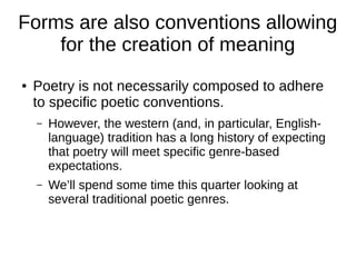 Lecture 02: Poetics and Poetry: An Introduction | PPT
