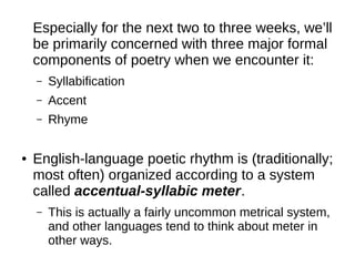 Lecture 02: Poetics and Poetry: An Introduction | PPT