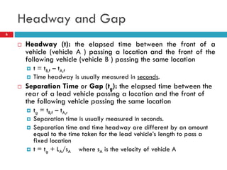 Lecture 02 Traffic Flow Characteristics (Traffic Engineering هندسة ...