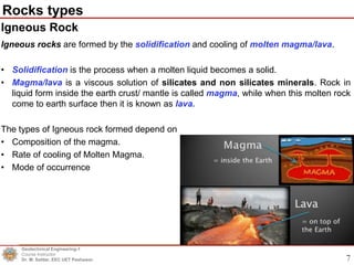 Lecture_02 Soil and its constituents, type of rock, type of soil. (Last ...