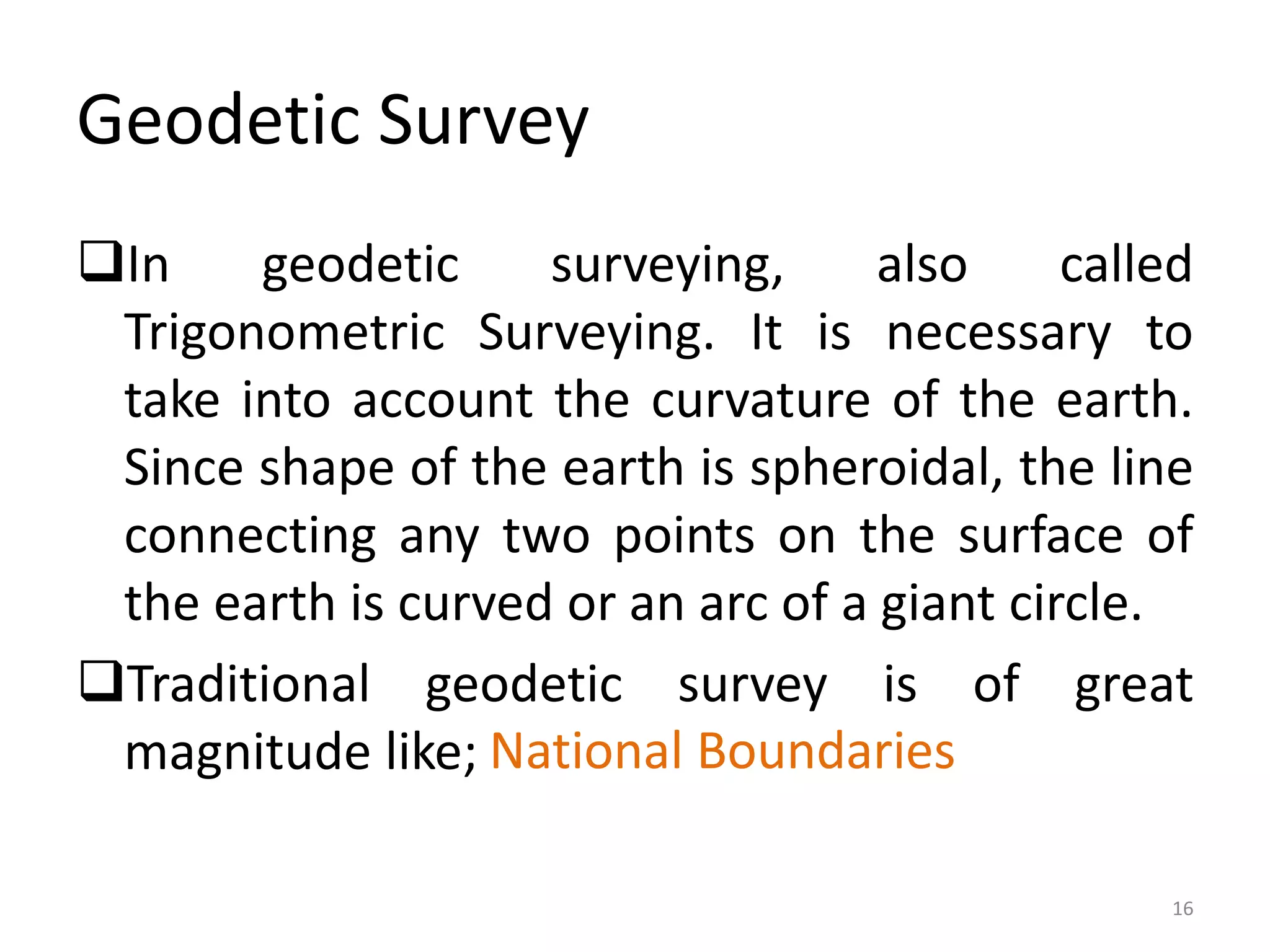 Lecture 02 types of surveying | PPTX