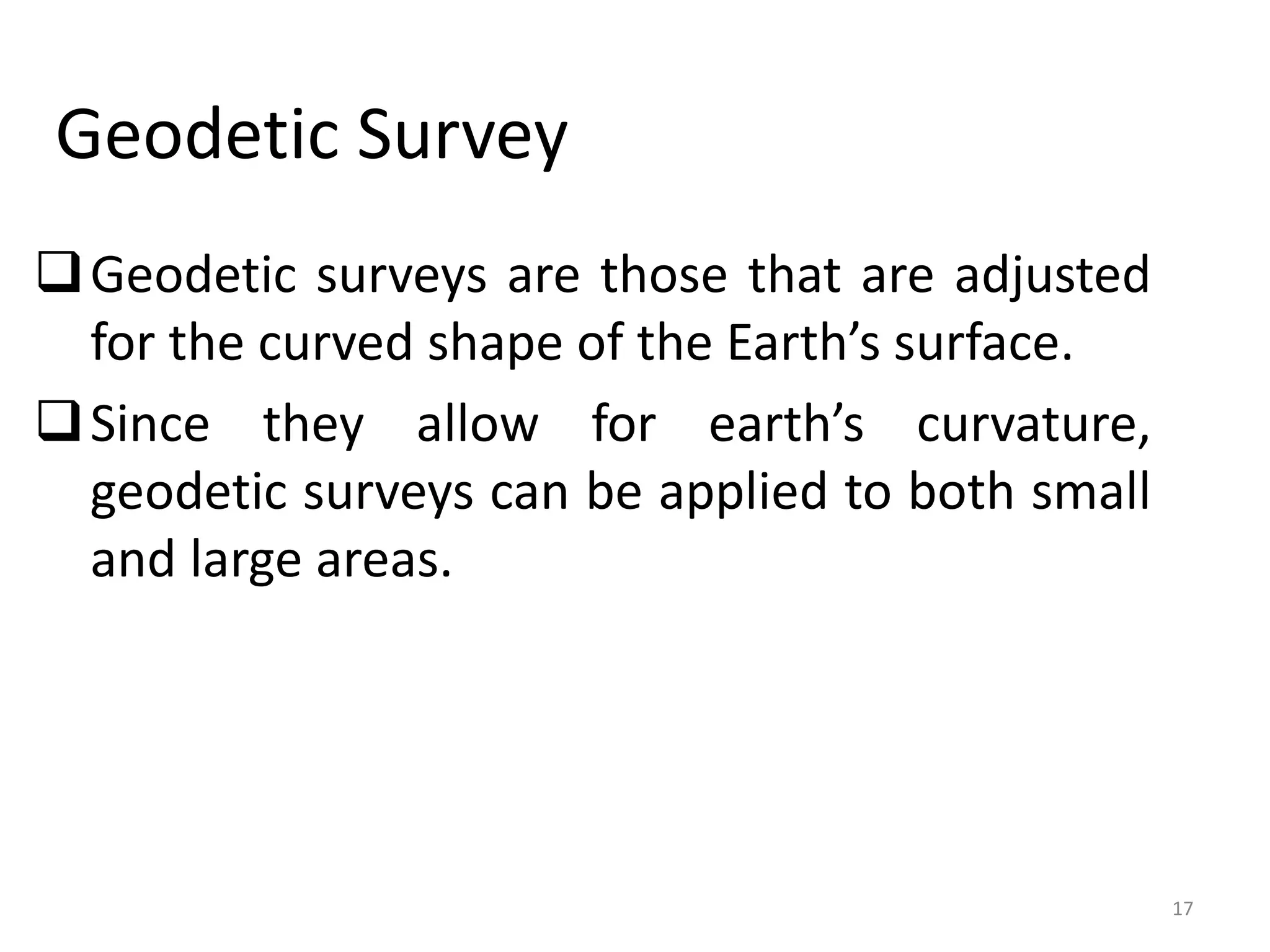 Lecture 02 types of surveying | PPTX