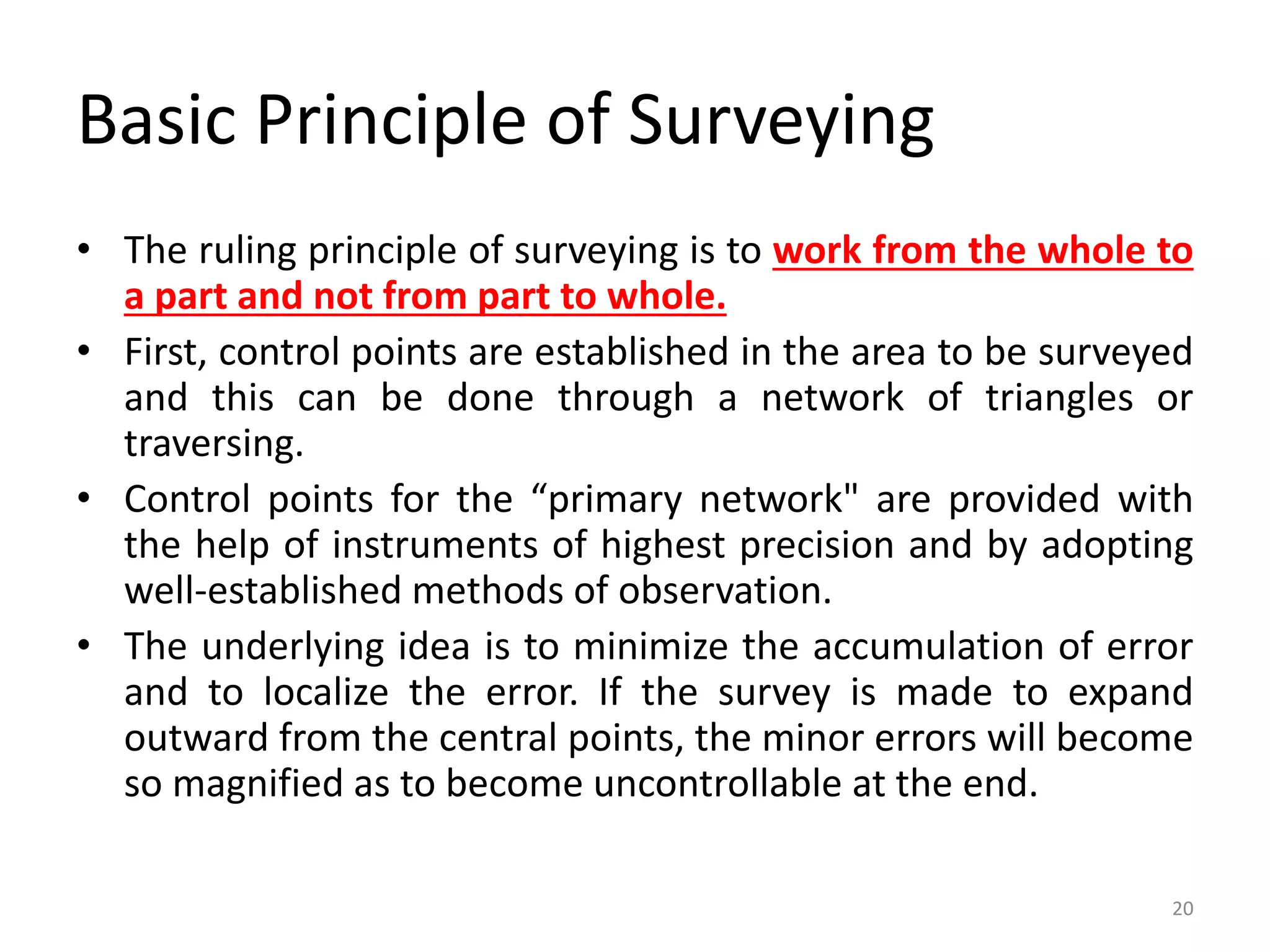 Lecture 02 types of surveying | PPTX