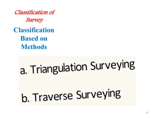 Lecture 02 types of surveying | PPTX