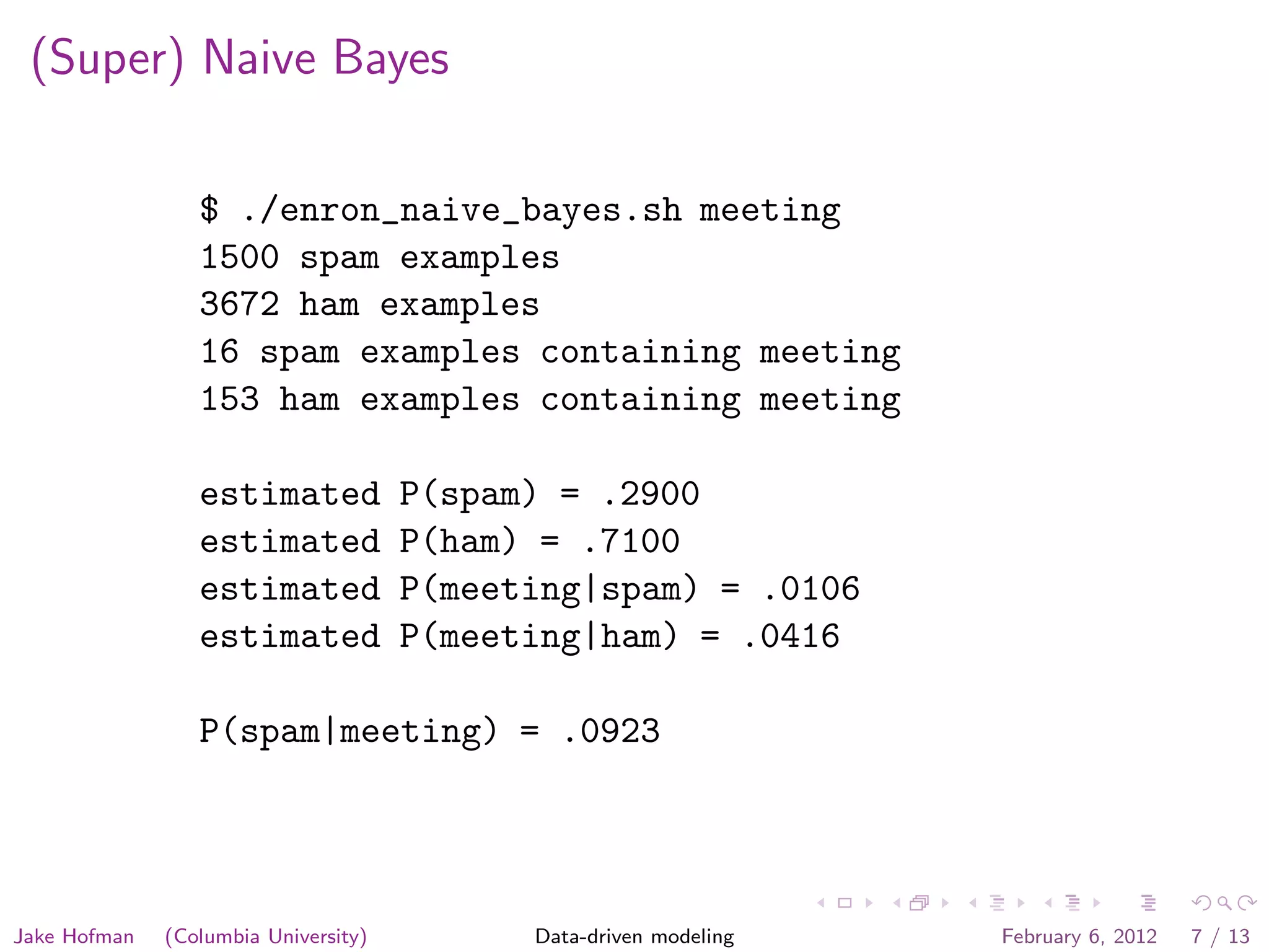 Data-driven Modeling: Lecture 03 | PPT