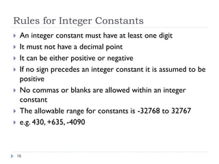 Introduction to Computer and Programming - Lecture 03 | PPT