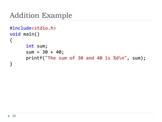 Introduction to Computer and Programming - Lecture 03 | PPT
