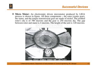 Micro Electro Mechanical Systems (MEMS) Class Materials - Lecture 03 | PPT