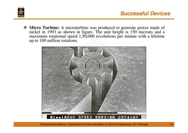 Micro Electro Mechanical Systems (MEMS) Class Materials - Lecture 03 | PPT