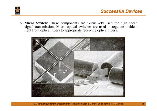 Micro Electro Mechanical Systems (MEMS) Class Materials - Lecture 03 | PPT