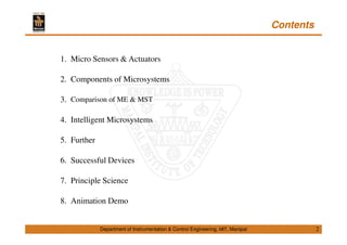 Micro Electro Mechanical Systems (MEMS) Class Materials - Lecture 03 | PPT